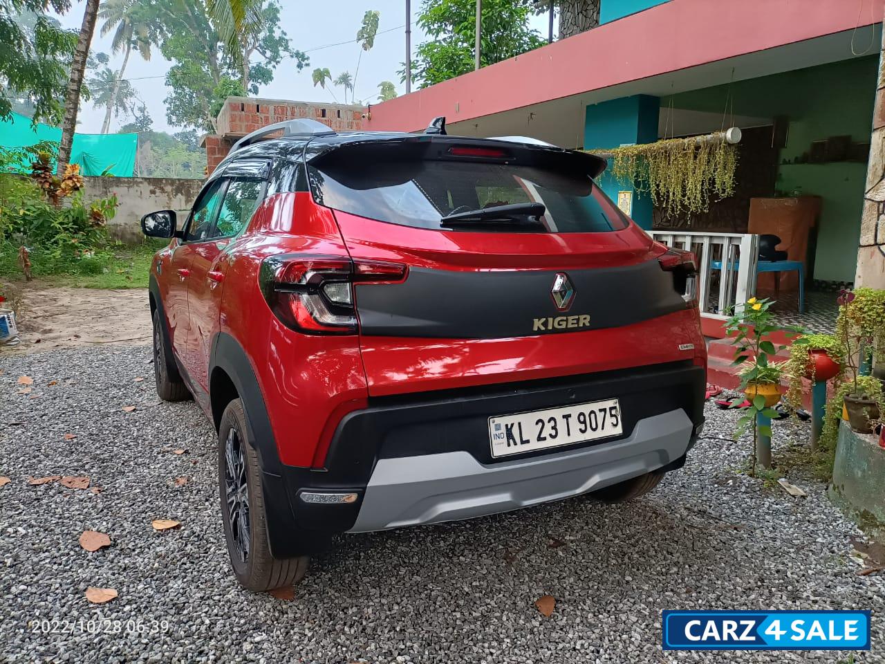 Red Renault Kiger Picture 4. Car ID 25057. Car located in Kollam ...